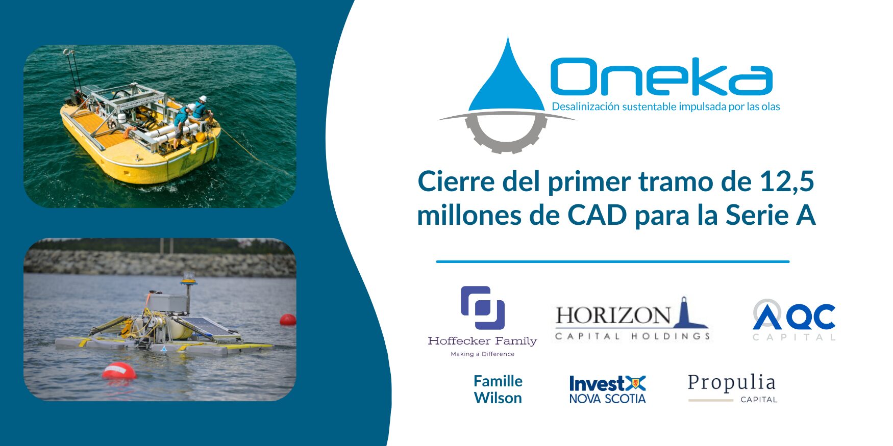 Oneka Technologies, empresa innovadora en desalinización por olas ...